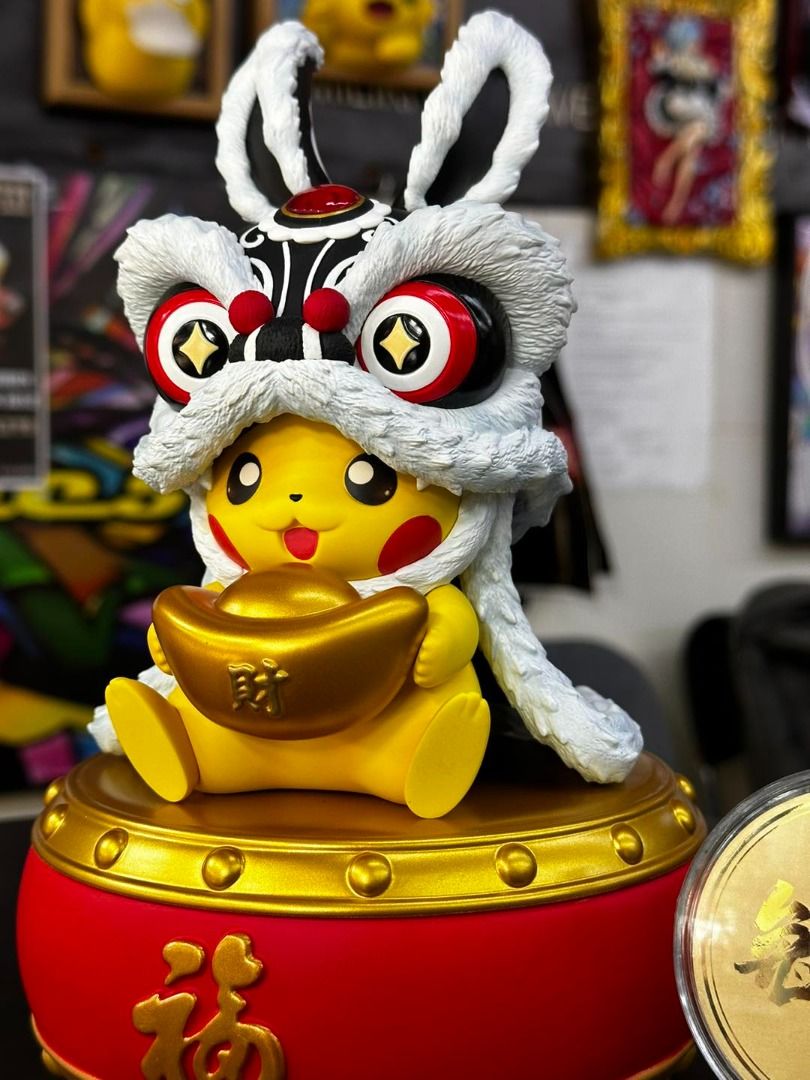 Block Man Studio - Lion Dance Pikachu, Hobbies & Toys, Toys & Games on ...