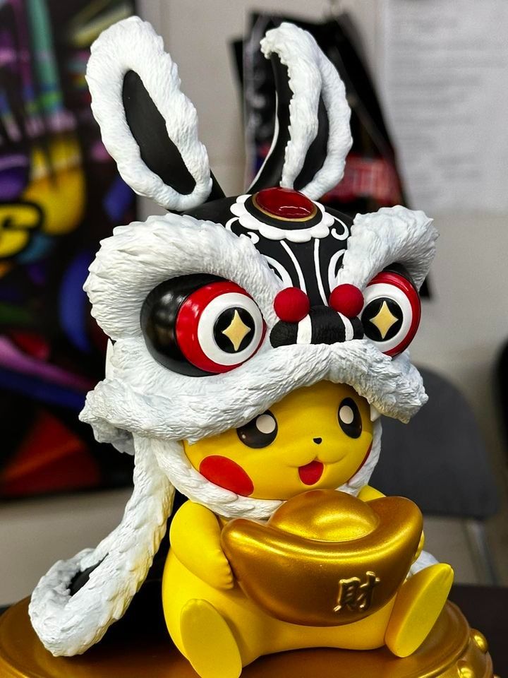 Block Man Studio - Lion Dance Pikachu, Hobbies & Toys, Toys & Games on ...
