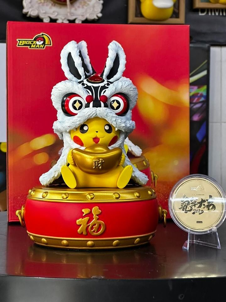 Block Man Studio - Lion Dance Pikachu, Hobbies & Toys, Toys & Games on ...