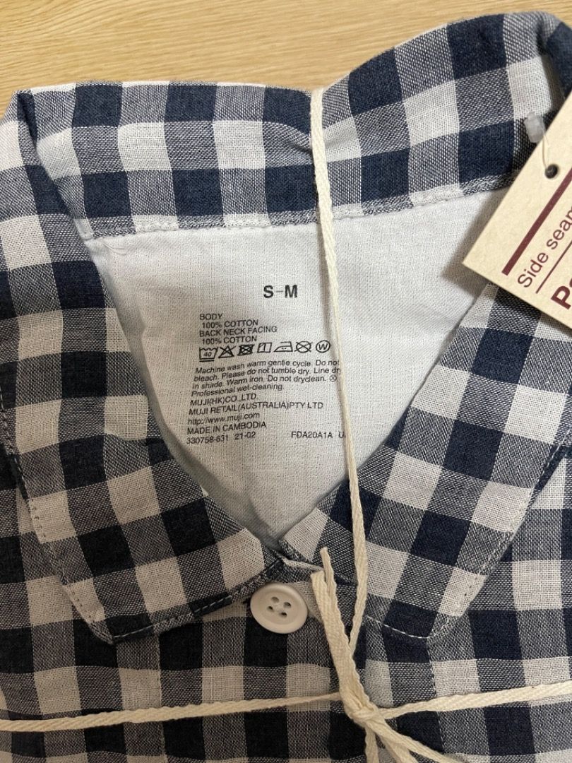 BNWT Muji Pajamas Lounge Wear, Women's Fashion, New Undergarments ...