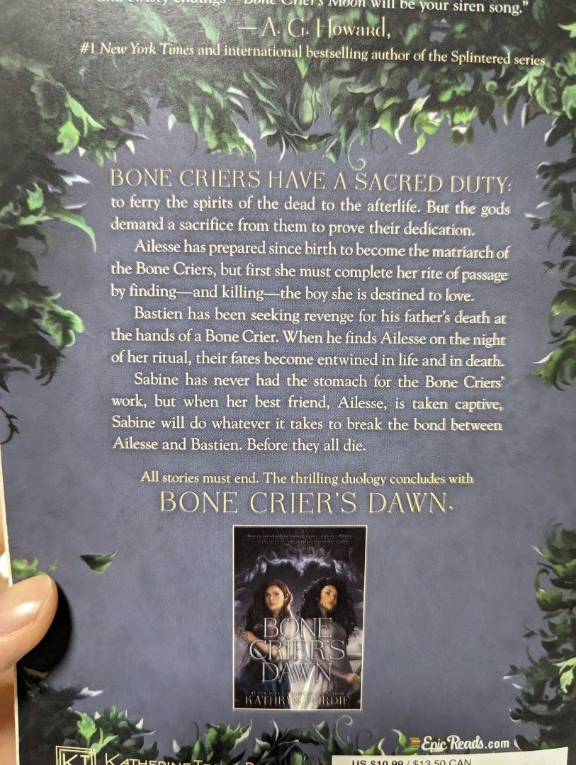 Bone Crier's Moon and Bone Crier's Dawn by Kathryn Purdie Paperback YA ...