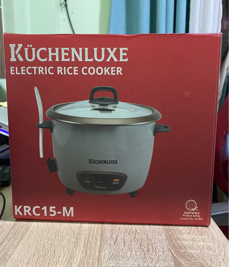 Brand New Kuchenluxe 1.5L 8-cup capacity Electric Rice Cooker on Carousell