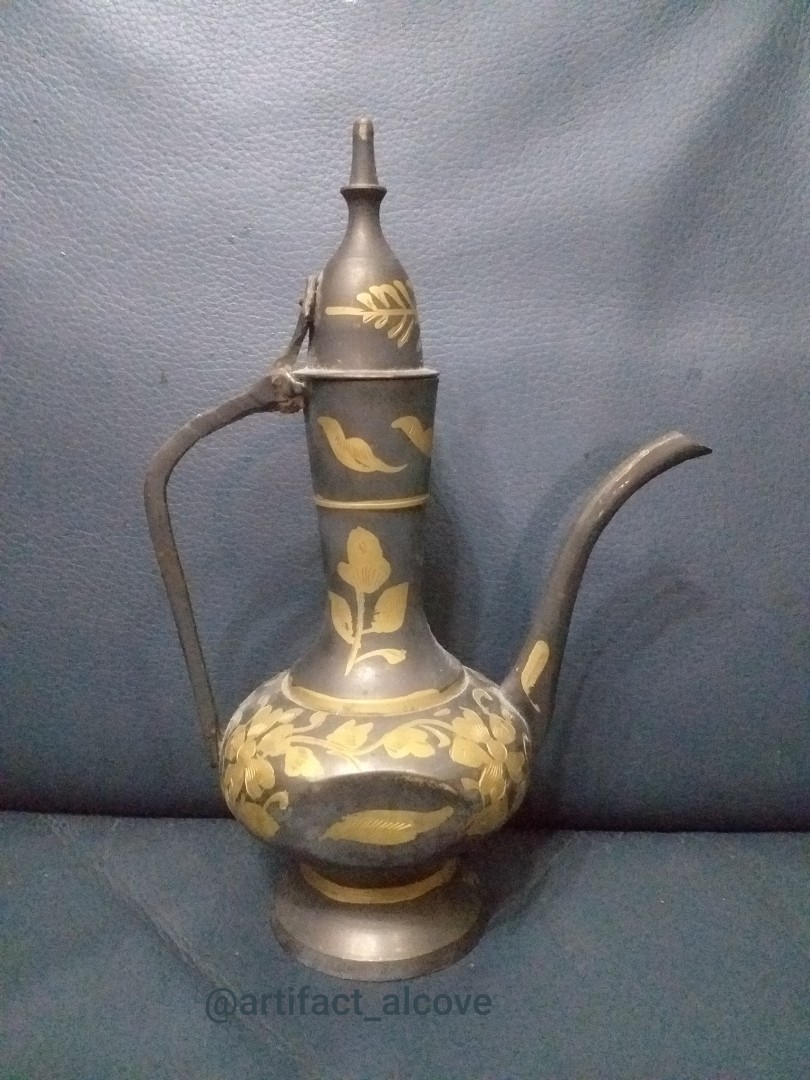 Brass Genie Pot Vintage Mid Eastern Kettle Pitcher Teapot Antique ...