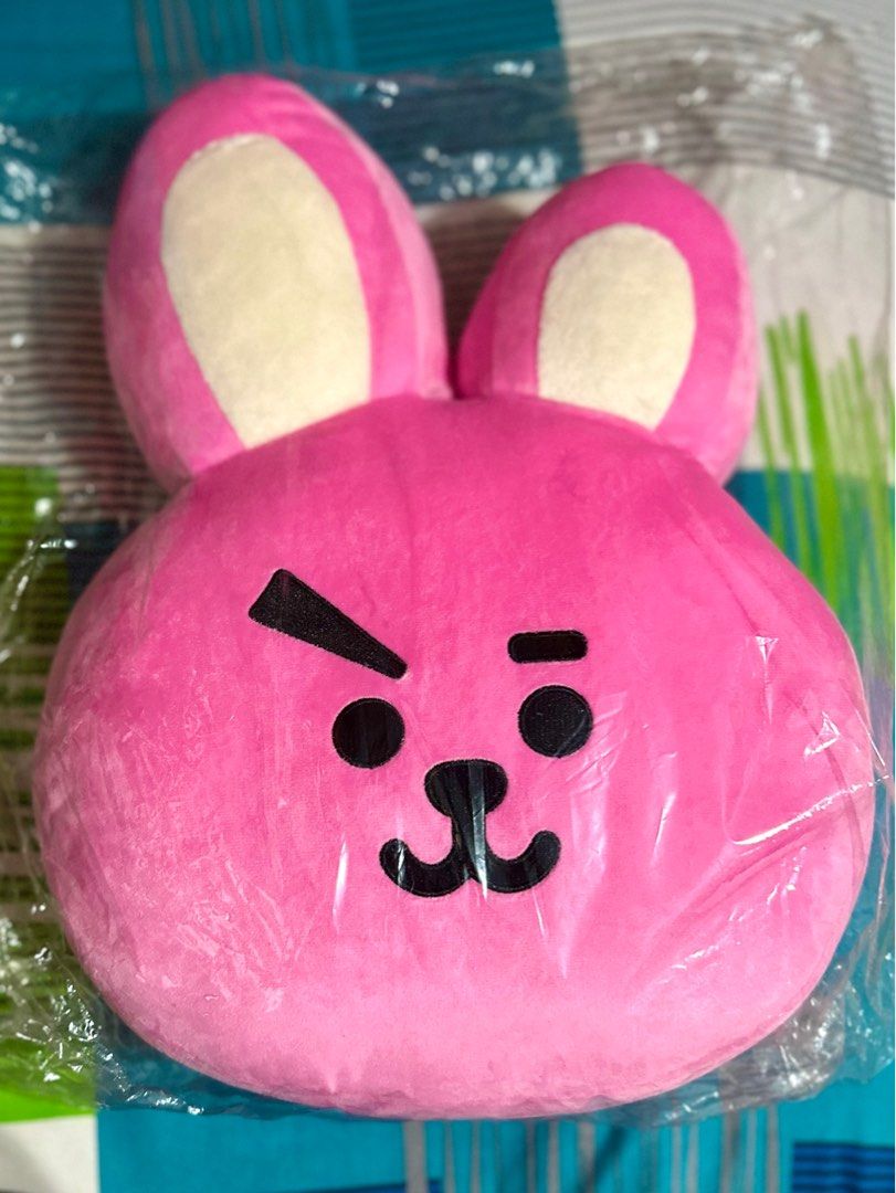 BT21 Cooky 50cm Face Cushion - Line Friends, Hobbies & Toys ...