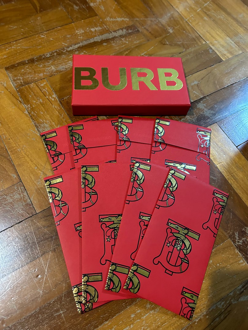 Burberry Red Packet FREE MAIL, Luxury, Accessories on Carousell