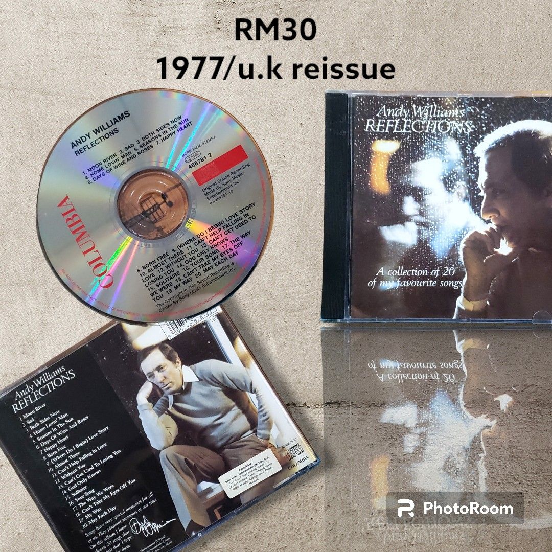 CD uk press - ANDY WILLIAMS _ REFLECTIONS, Hobbies & Toys, Music ...