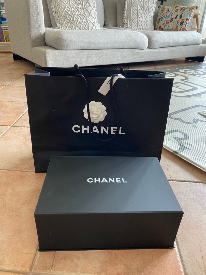 Chanel Paper Bag and Box, Luxury, Bags & Wallets on Carousell