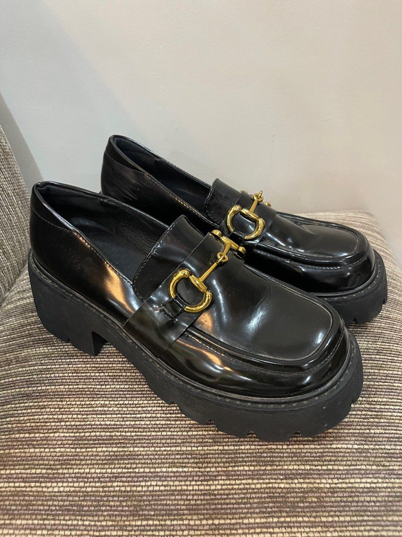 Chunky shoes, Women's Fashion, Footwear, Loafers on Carousell
