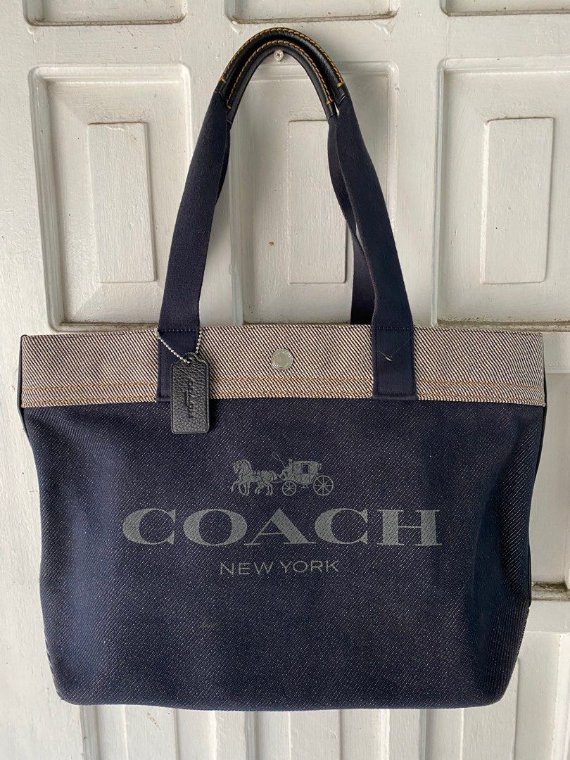 Coach Denim, Women's Fashion, Bags & Wallets, Tote Bags on Carousell