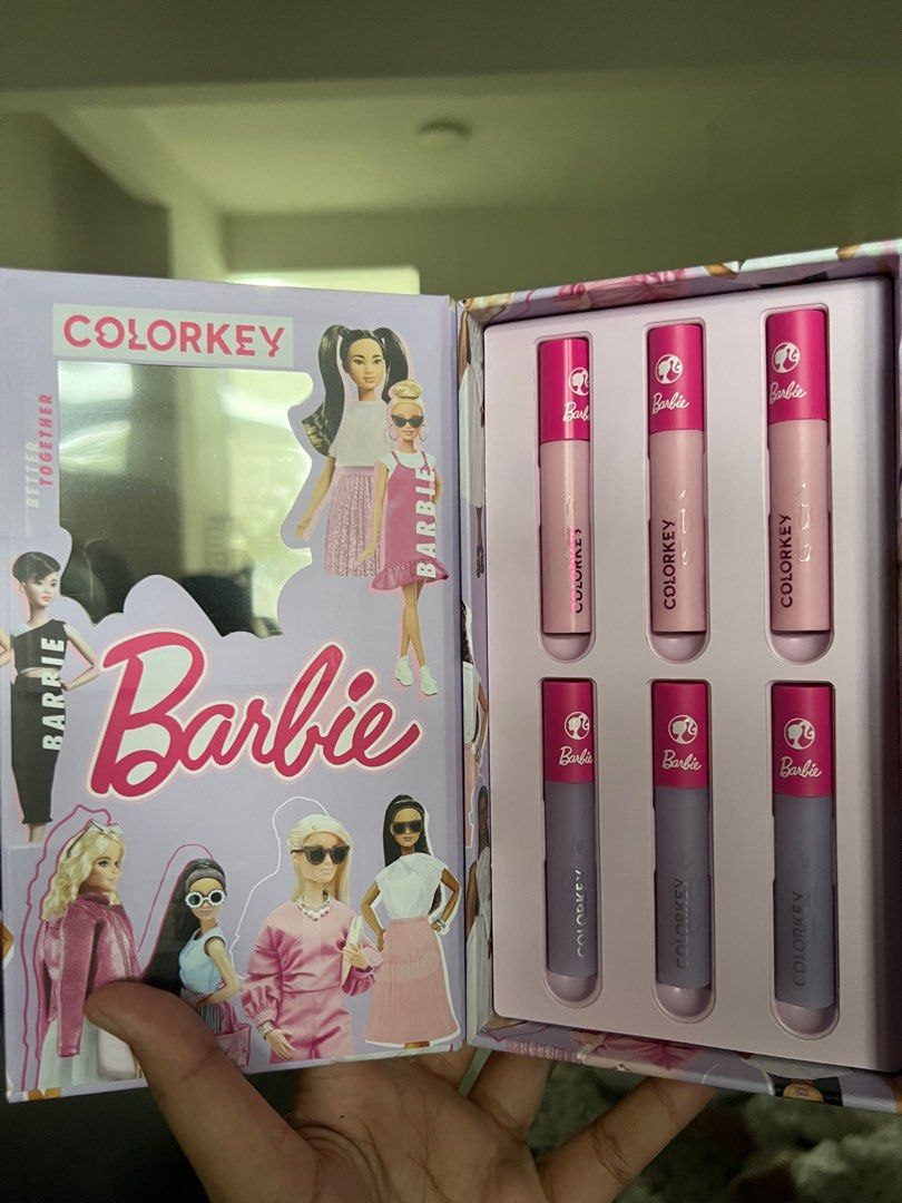 Colorkey x Barbie mini lipgloss set, Beauty & Personal Care, Face ...