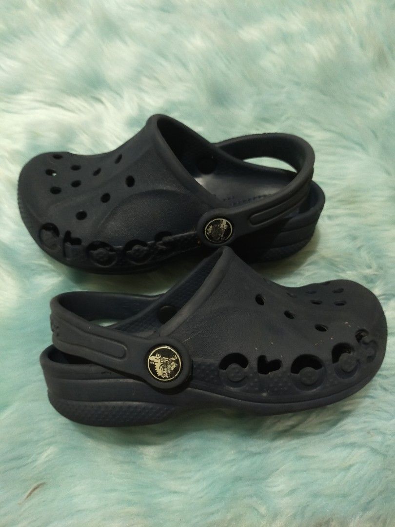 Crocs Baya Navy Kids C10, Babies & Kids, Babies & Kids Fashion on Carousell