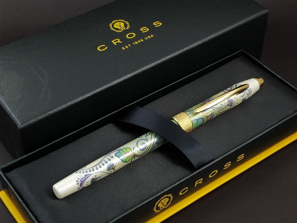 Cross Botanica 系列23K金夾走珠筆-綠色百合花(全新行貨 永久保養)+50可刻字, 興趣及遊戲, 手作＆自家設計, 文具 ...