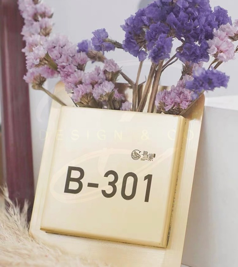 Custom made door unit number signage/ company name sign/ landed house ...