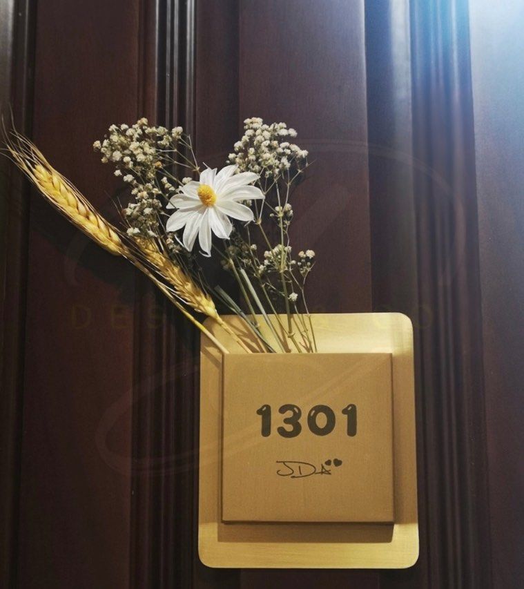 Custom made door unit number signage/ company name sign/ landed house ...