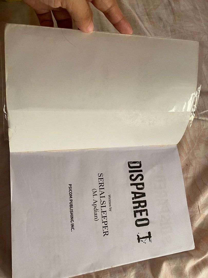 Dispareo book 1 Pre-loved serialsleeper, Hobbies & Toys, Books ...