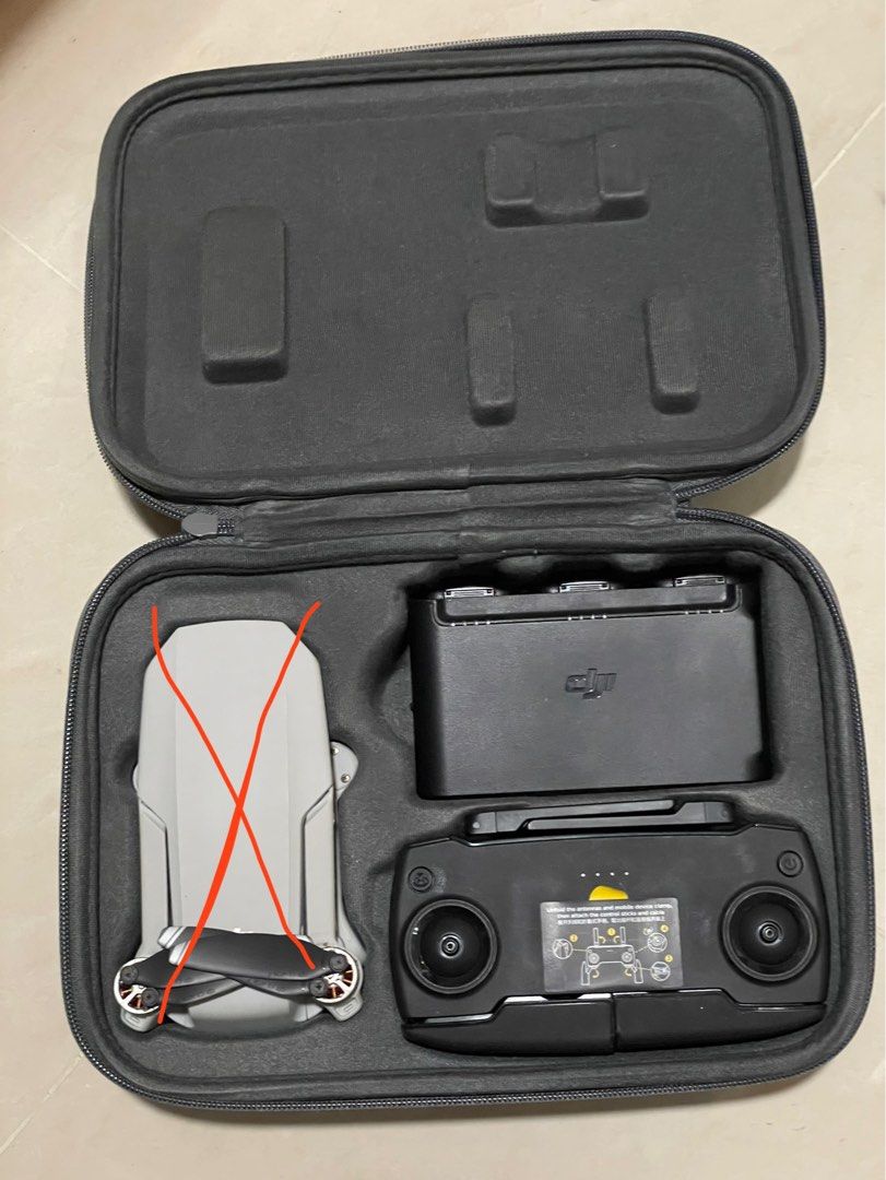 DJI mavic mini (remote control & wing guard & battery), 攝影器材, 航拍 ...