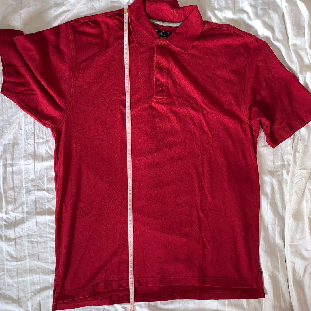 Dockers Red Polo Shirt on Carousell