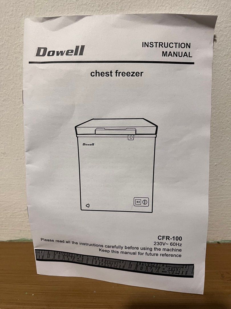 Dowell CFR-100 4cubic ft freezer on Carousell