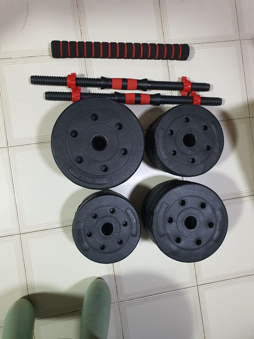 Dumbbell Set, Sports Equipment, Exercise & Fitness, Weights & Dumbbells ...