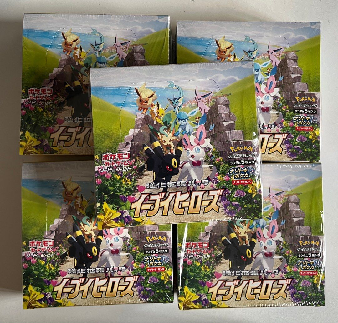 Eevee Heroes Booster Box Pokemon TCG Japanese, Hobbies & Toys, Toys ...