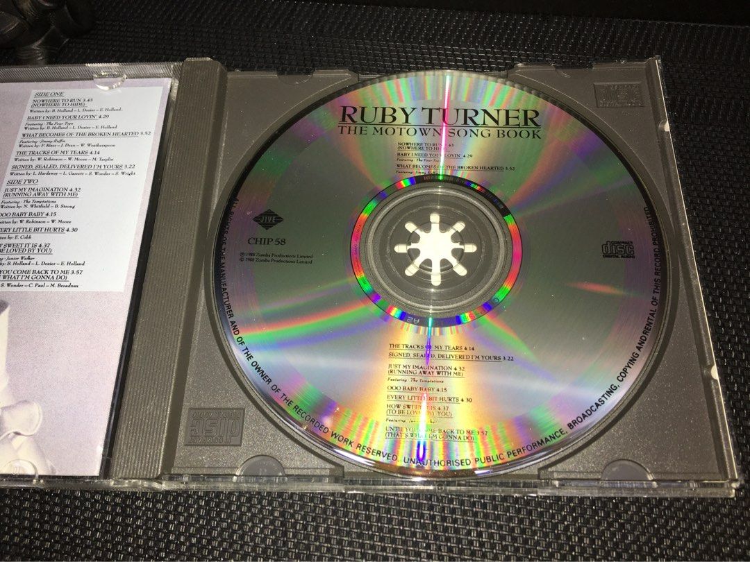 (Eng Cd) Ruby Turner The Motown song book, Hobbies & Toys, Music ...