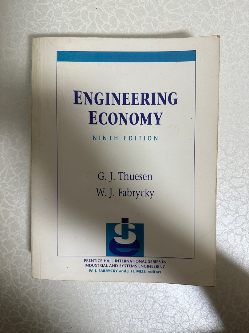 Engineering Economy 6th edition, Hobbies & Toys, Books & Magazines ...