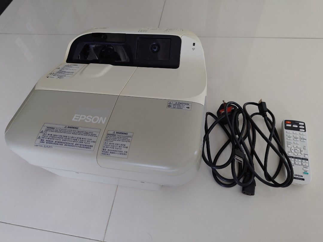 Epson EB-485Wi short throw projector, TV & Home Appliances, TV ...
