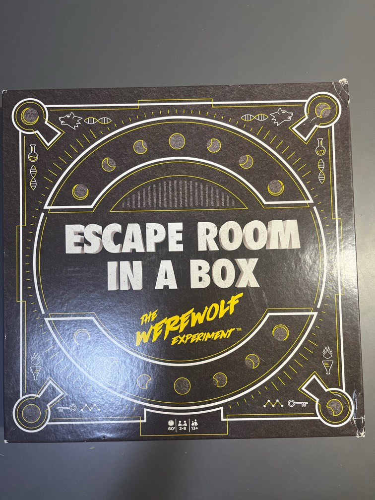 Escape room in a box: The werewolf experiment, Hobbies & Toys, Toys ...