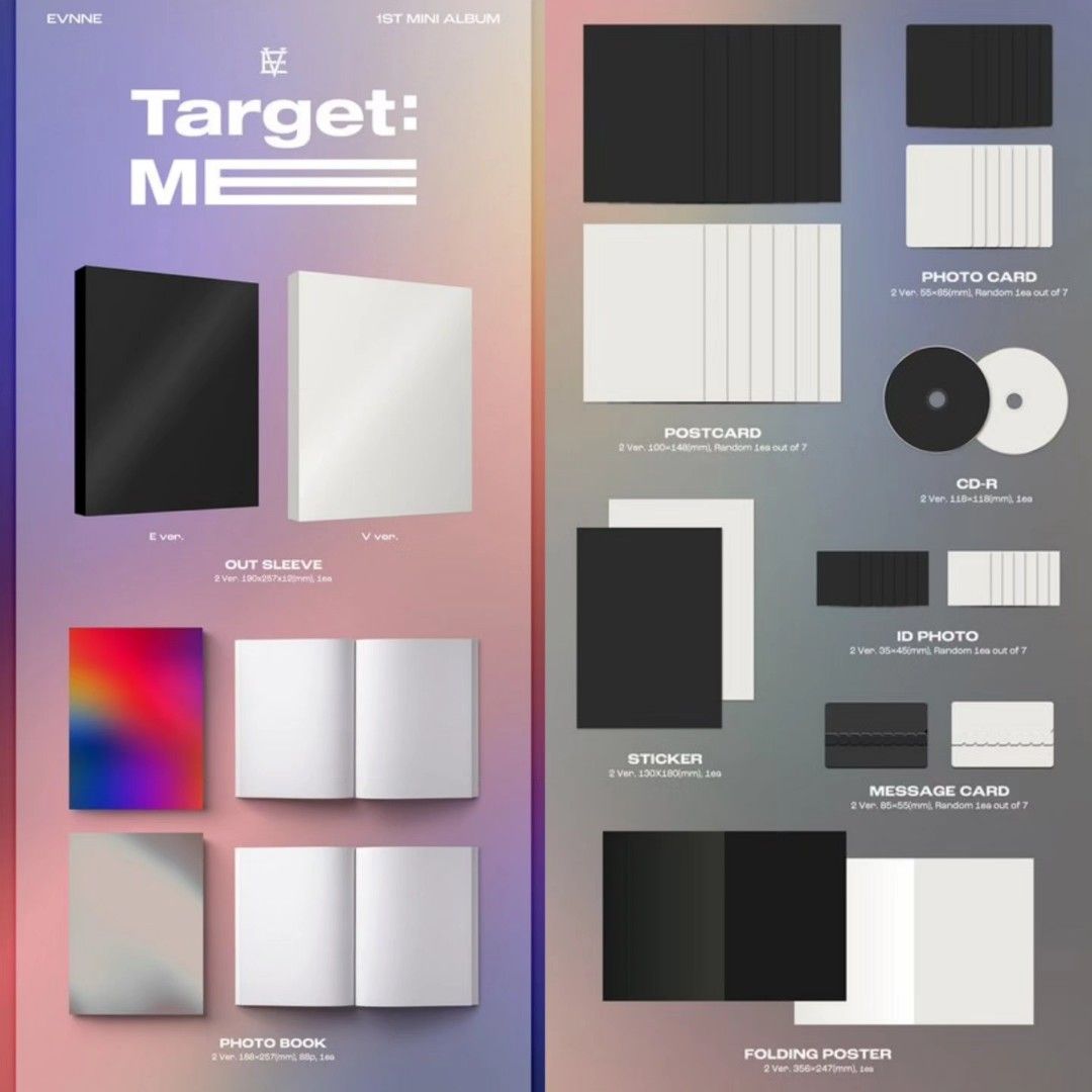 EVNNE - 1st Mini Album [Target: ME], Hobbies & Toys, Collectibles ...