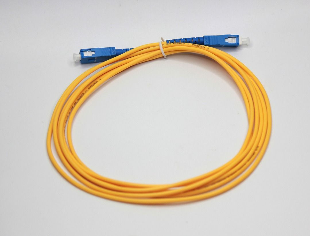 FIBER OPTIC PATCH CORD CABLE SC/UPC to SC/UPC (BLUE to BLUE) SINGLE ...