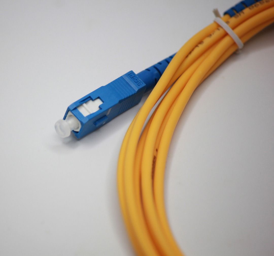 FIBER OPTIC PATCH CORD CABLE SC/UPC to SC/UPC (BLUE to BLUE) SINGLE ...