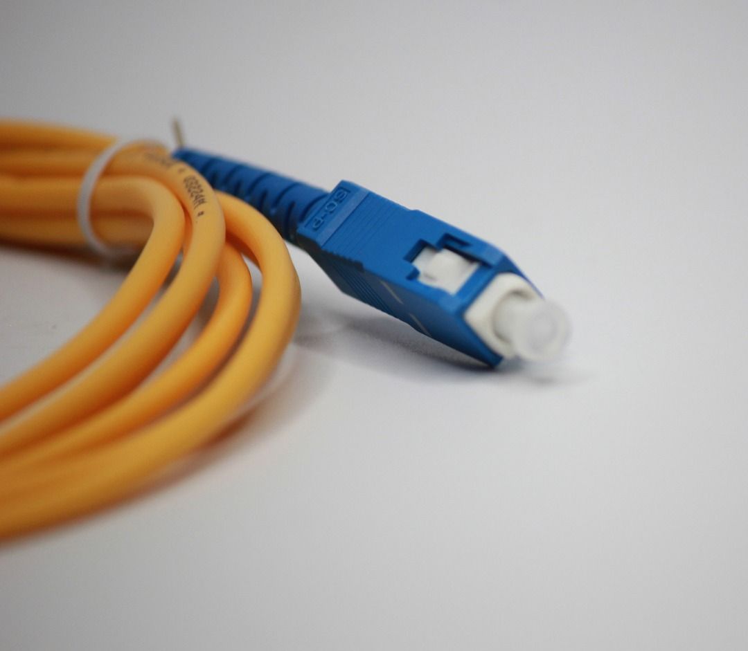 FIBER OPTIC PATCH CORD CABLE SC/UPC to SC/UPC (BLUE to BLUE) SINGLE ...