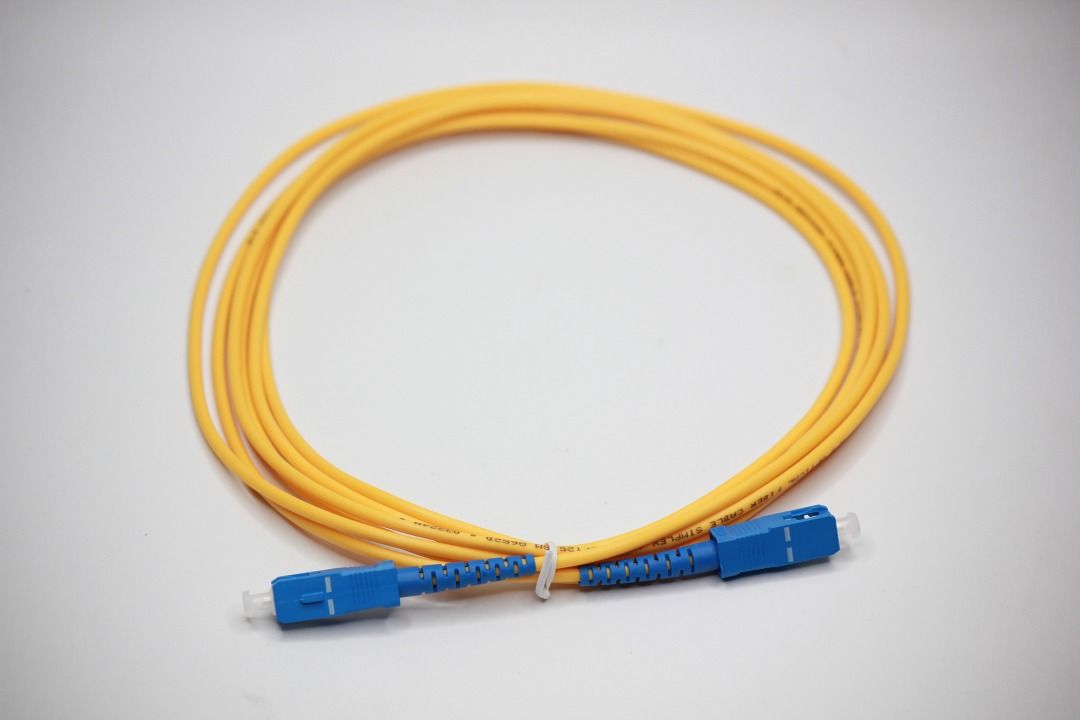 FIBER OPTIC PATCH CORD CABLE SC/UPC to SC/UPC (BLUE to BLUE) SINGLE ...