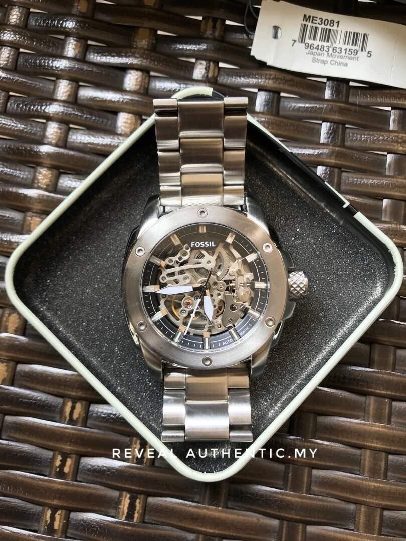 Fossil Original Modern Machine Automatic Stainless Steel Watch ME3081 ...