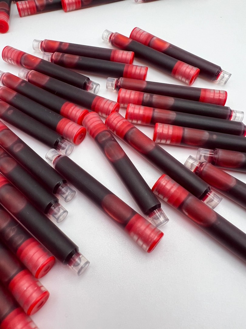 Fountain pen refill in RED, Black and BLUE, Hobbies & Toys, Stationary ...