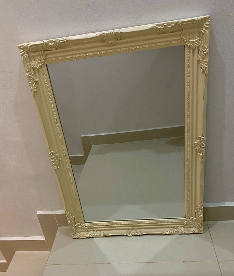 French Vintage Cream Mirror to add a touch of class!, Furniture & Home ...