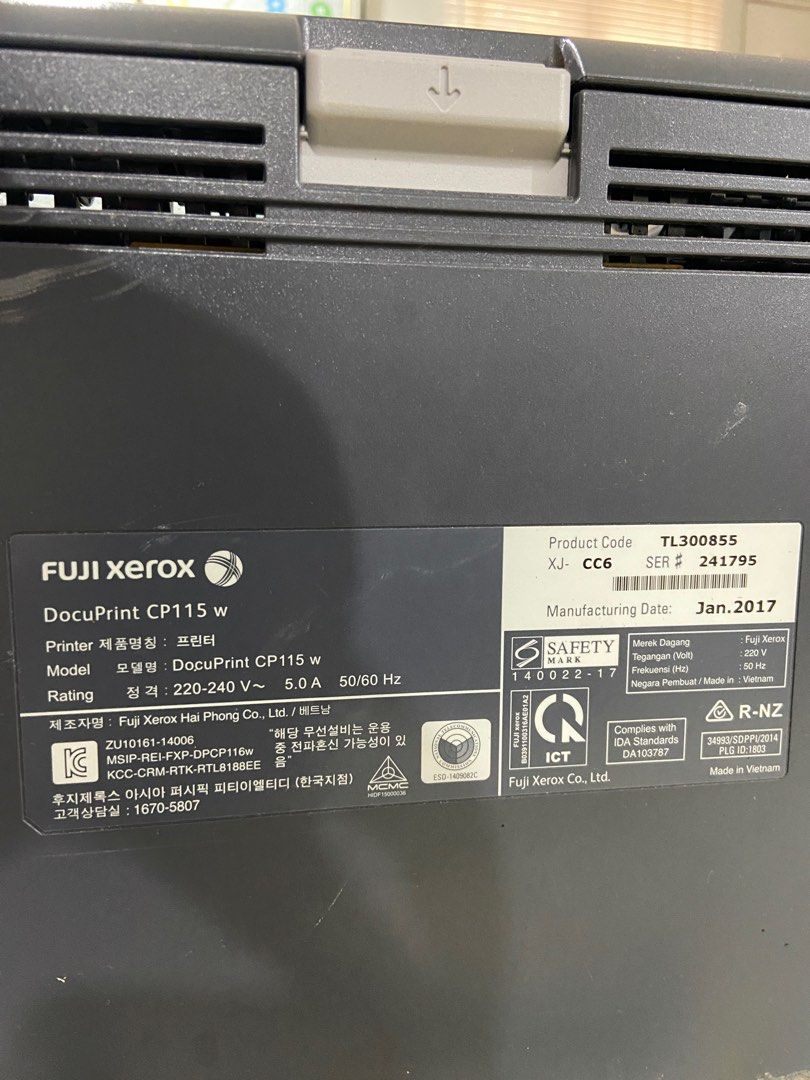 FUJI XEROX DocuPrint CP115, Computers & Tech, Printers, Scanners ...