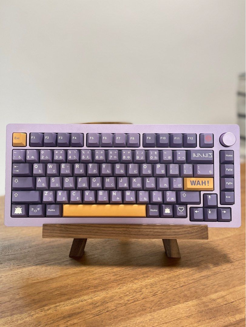 Fully modded Monsgeek M1 keyboard with purple keycaps, 電腦＆科技, 電腦周邊及配件 ...