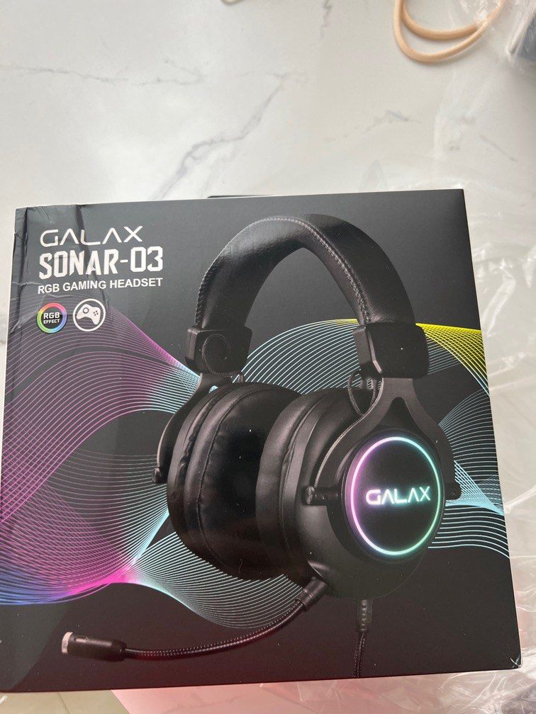 GALAX Gaming Headset RGB USB 7.1 Channel Sonar 03 (SNR-03), Audio ...