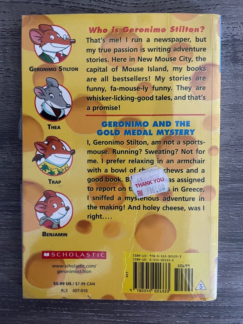 Geronimo and The Gold Medal Mystery storybook, Hobbies & Toys, Books ...