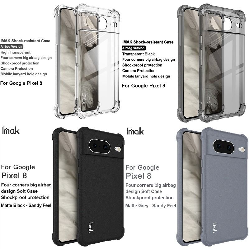 Google Pixel 8 Pro 7a 7 6 6a - Imak Shock Resistant Case Full Coverage ...