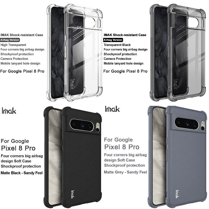 Google Pixel 8 Pro 7a 7 6 6a - Imak Shock Resistant Case Full Coverage ...