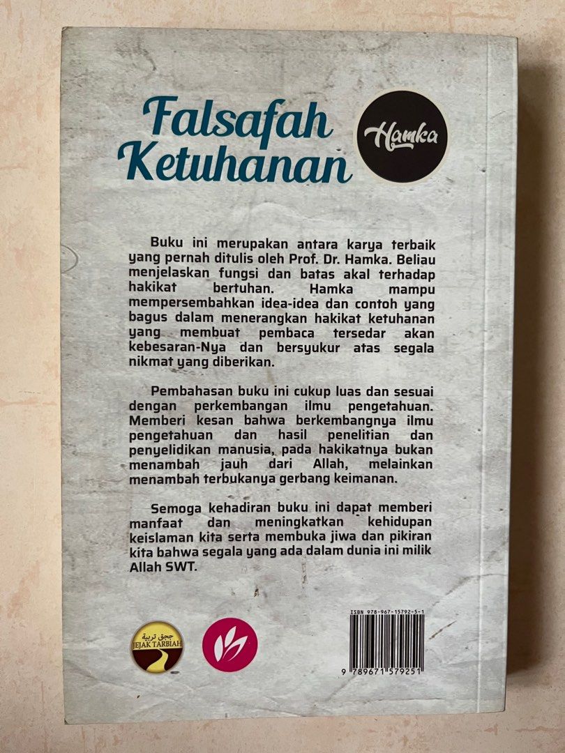 HAMKA - Falsafah Ketuhanan, Hobbies & Toys, Books & Magazines, Storybooks on Carousell