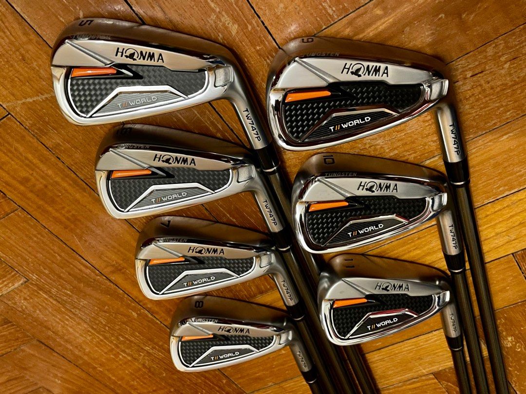 Honma Tour World TW747 Iron 5-11 + Golf Stand Bag, Sports Equipment, Sports & Games, Golf on ...