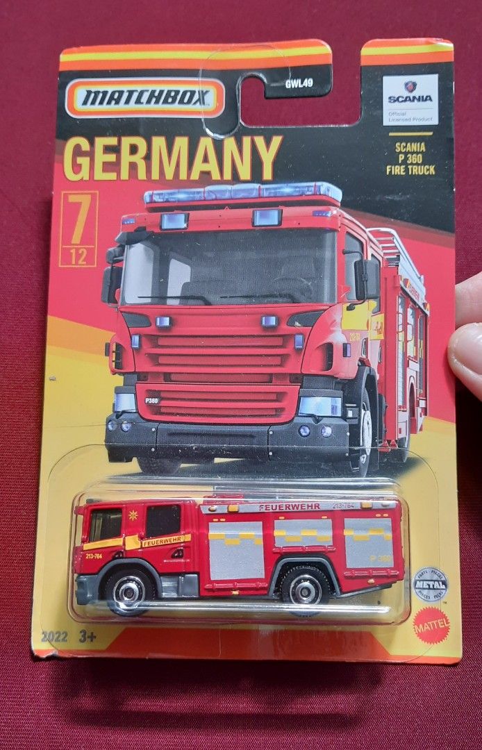Matchbox Scania P 360 Fire Truck (Germany) Mattel, Hobbies & Toys, Toys ...