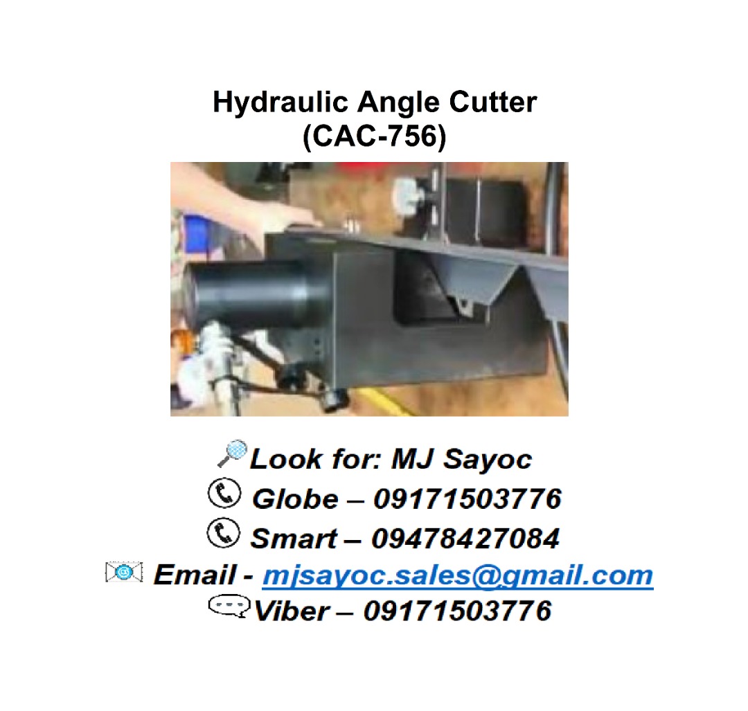 Hydraulic Angle Cutter (CAC-756), Commercial & Industrial, Construction ...