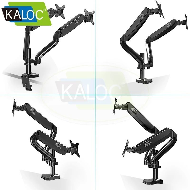 [iDS] DUAL MONITOR STAND Dual Monitor Mount Arm Monitor Riser Computer ...