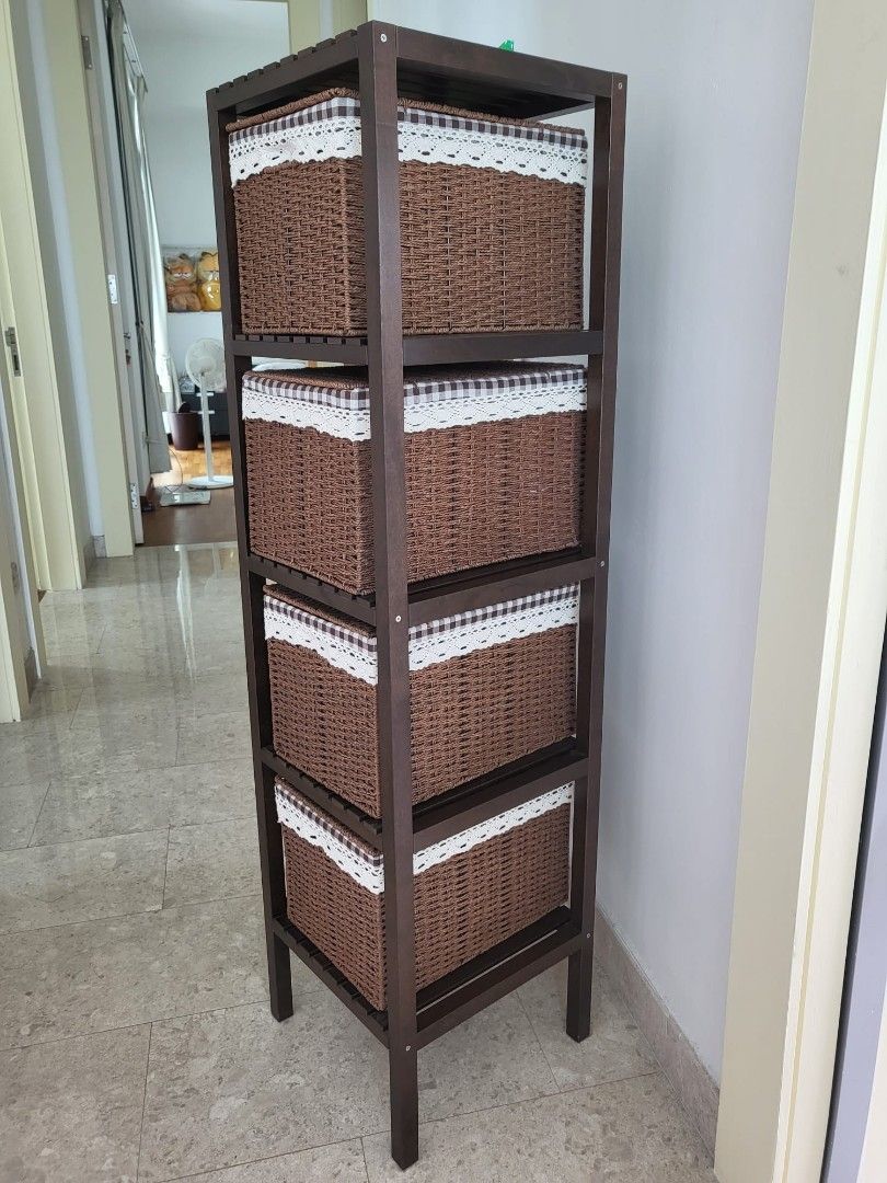 Ikea 4 tier rack, Furniture & Home Living, Furniture, Shelves, Cabinets ...