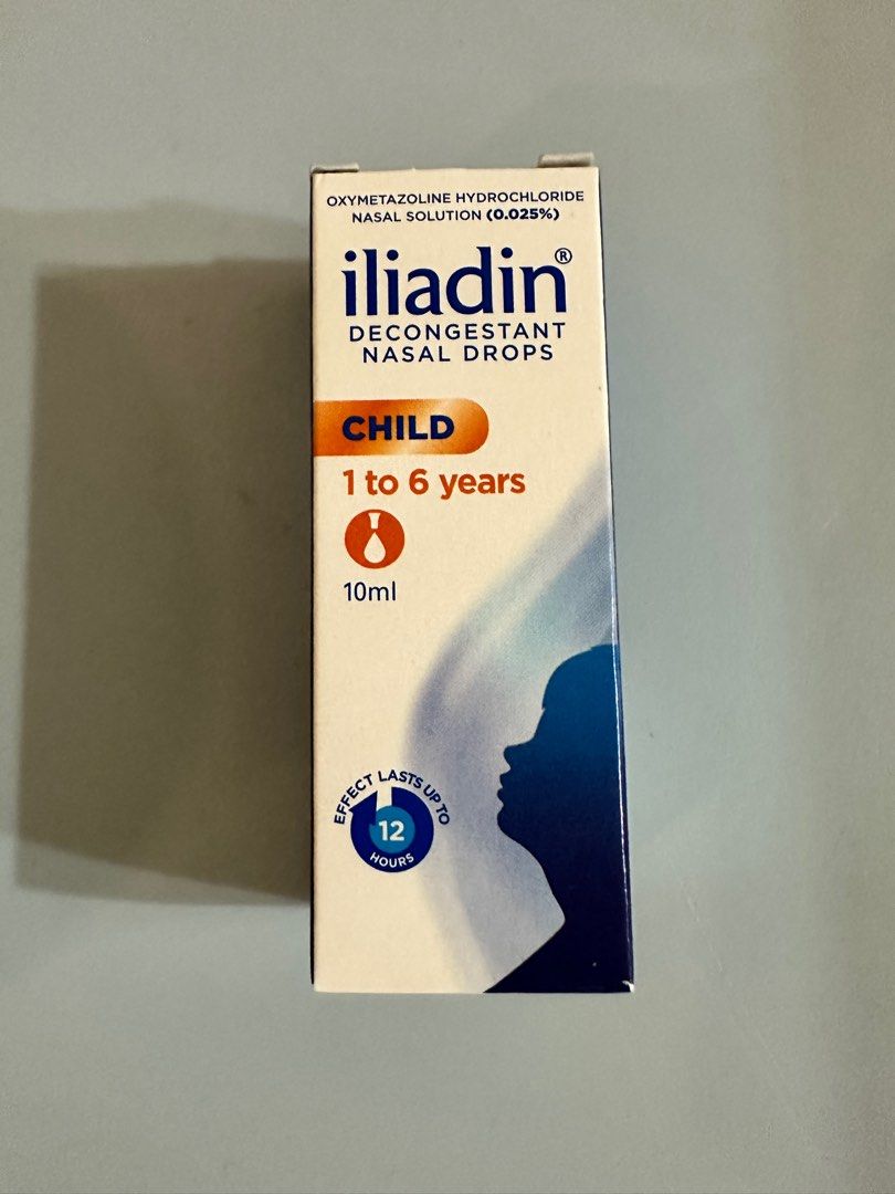 iliadin Decongestant Nasal Drops, Health & Nutrition, Health ...