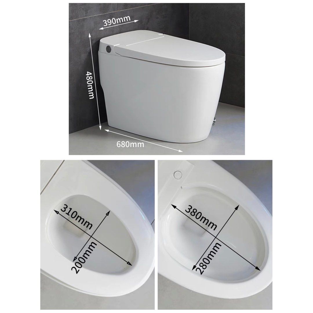 Integrated Toilet Bowl (Invisible Water Tank), Furniture & Home Living ...